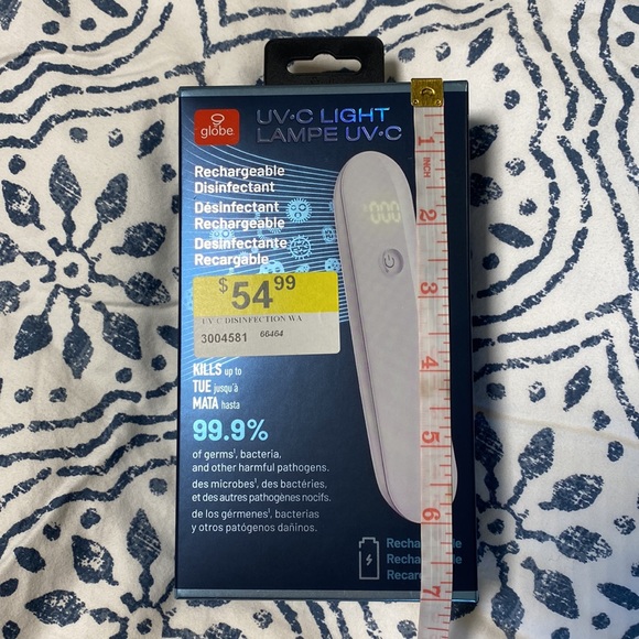 Globe | Other | Nwt Globe Handheld Uvc Light Lampe Rechargeable ...
